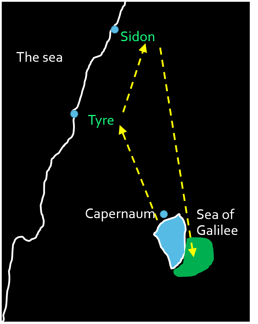 Jesus heals a man who can’t hear or speak well. Mark 7:32-37 ...
