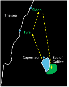 Jesus heals a man who can’t hear or speak well. Mark 7:32-37 ...